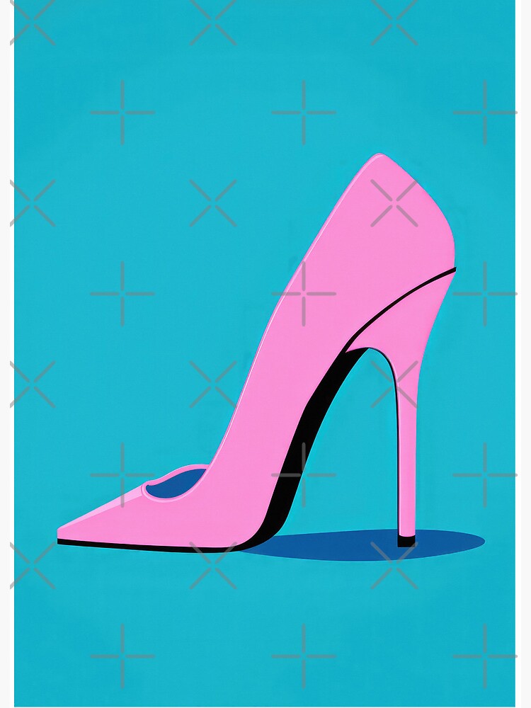 "Blue Suede Shoes Retro Art Print - Vintage Elegance for Bedroom Wall ...