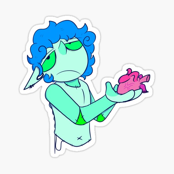"Zombie and Heart" Sticker for Sale by IrateHoodlum | Redbubble