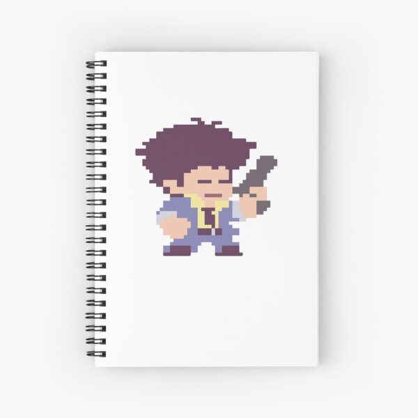 "Mini Spike Cowboy Bebop Pixel Art" Spiral Notebook by nikkistudley ...