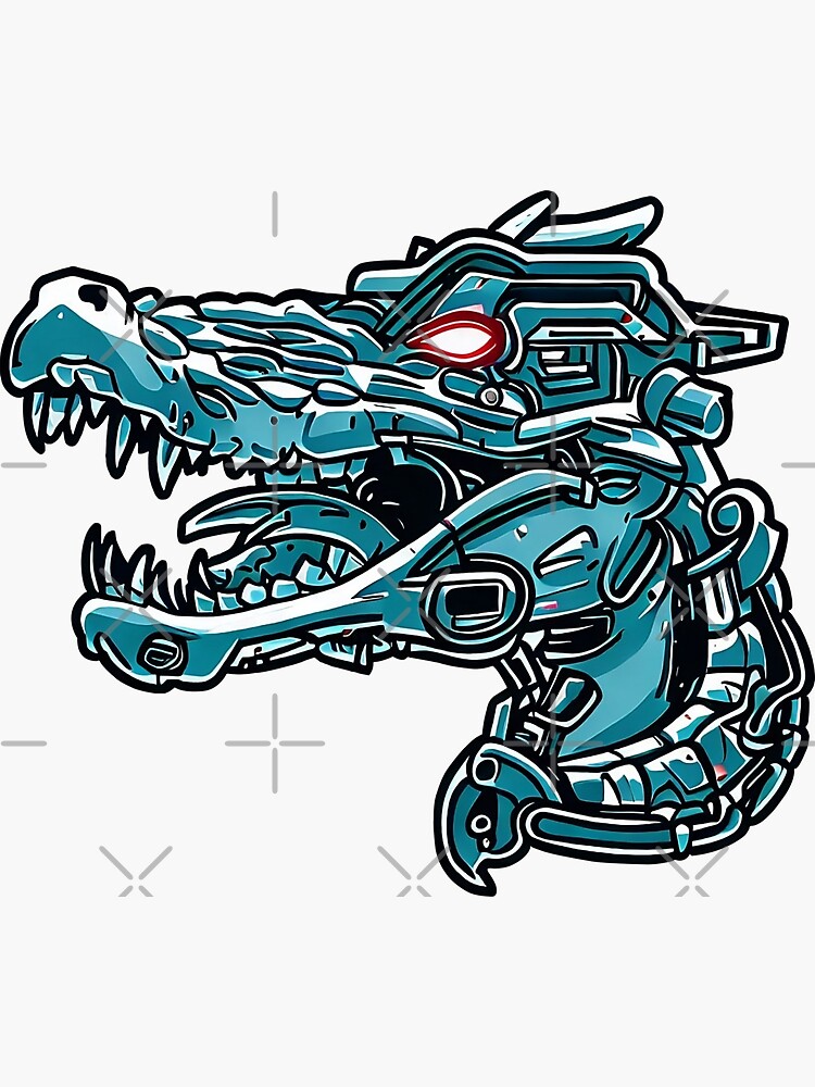 "Cyber Dinosaur " Sticker for Sale by TheSun Rover | Redbubble