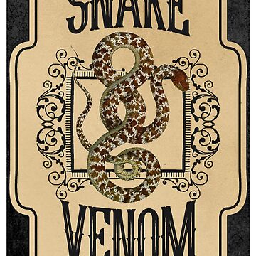 "Snake Venom Apothecary Label" Sticker for Sale by treehuggerz | Redbubble