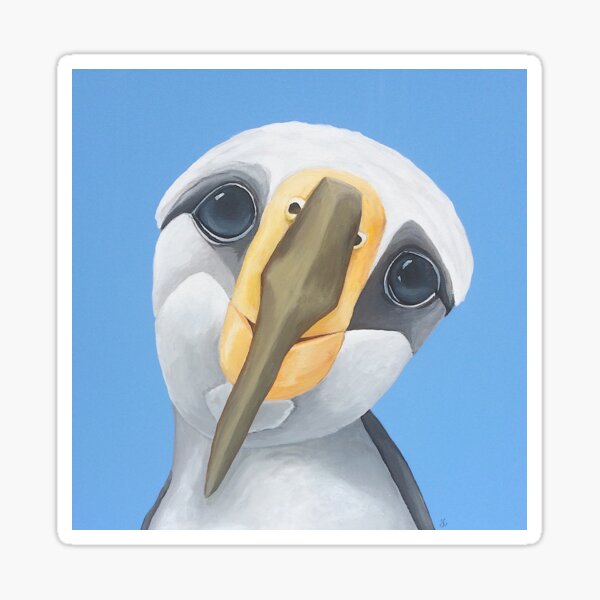 "Alice - The Albatross" Sticker for Sale by JulieGlass | Redbubble