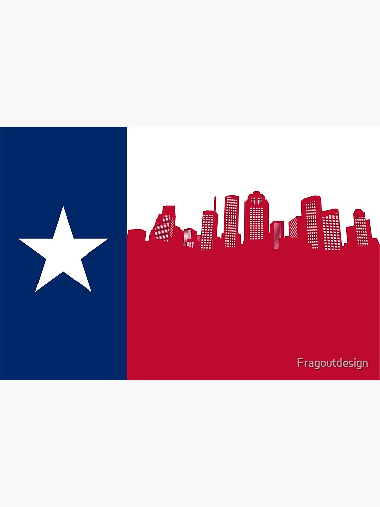 "City of Houston TX flag Design" Poster for Sale by Fragoutdesign ...