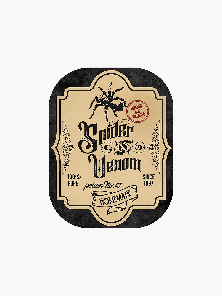 Apothecary Labels Spiders