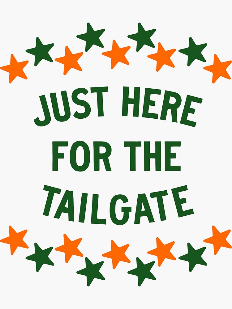 "UMiami Tailgate" Sticker for Sale by Gabby Joyce | Redbubble