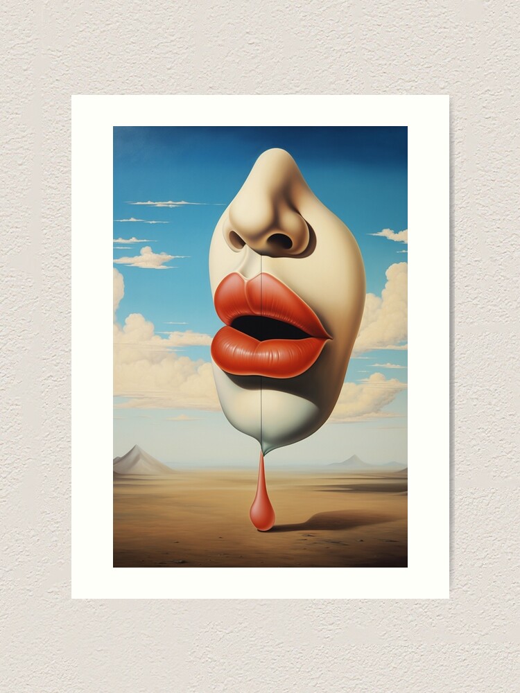 "Salvador Dali Face Poster, Dali Surrealism Poster, Salvador dali ...