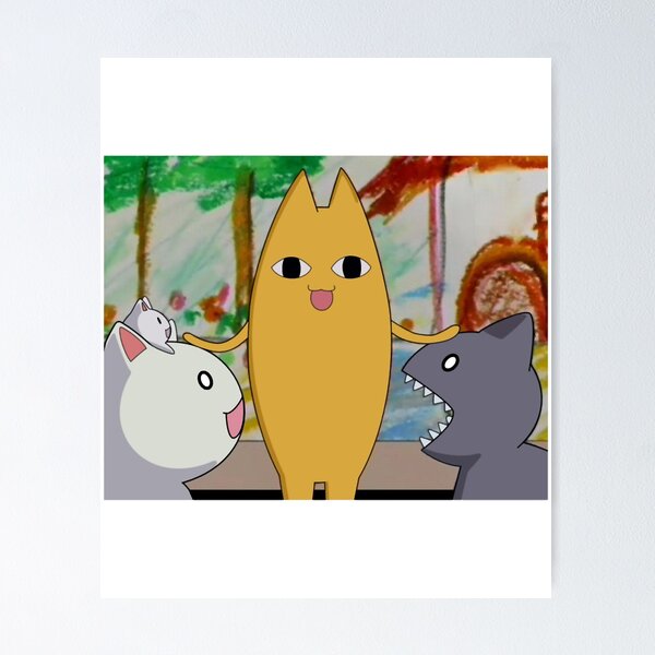 "OH MY GAH Cat with Kamineko _amp_ Neco Coneco" Poster for Sale by ...