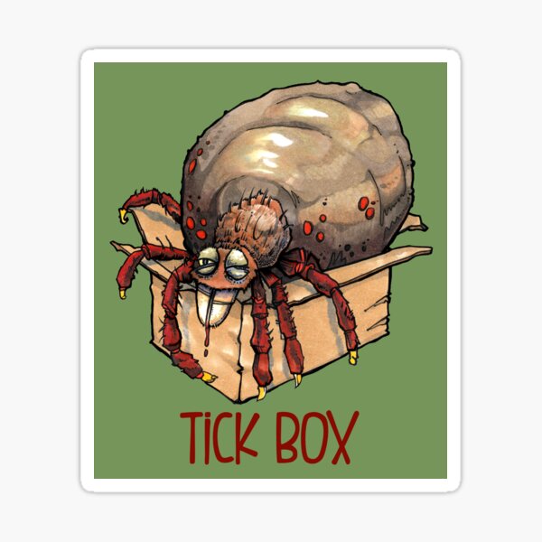 "Tick box" Sticker for Sale by DrawnToTheSea | Redbubble