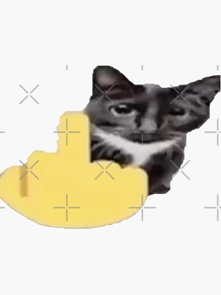 "cat meme" Sticker for Sale by goon-street | Redbubble