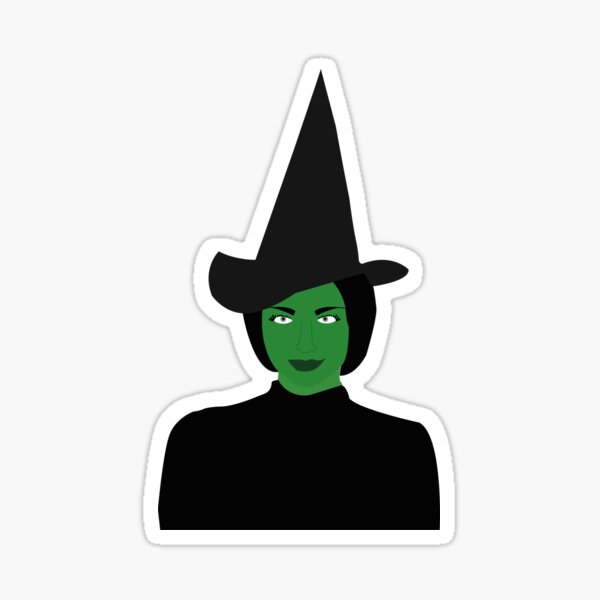 "Elphaba" Sticker for Sale by littlefoodie | Redbubble