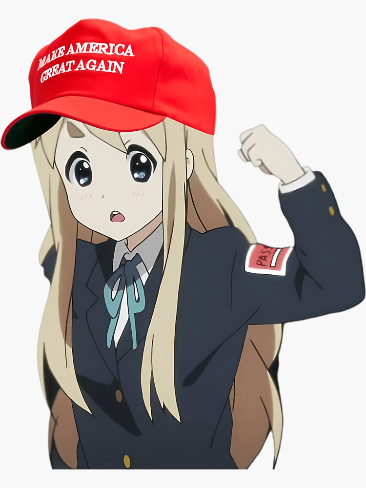 "Anime Girls For Trump Waifu MEME" Sticker for Sale by ArtStorecarey ...