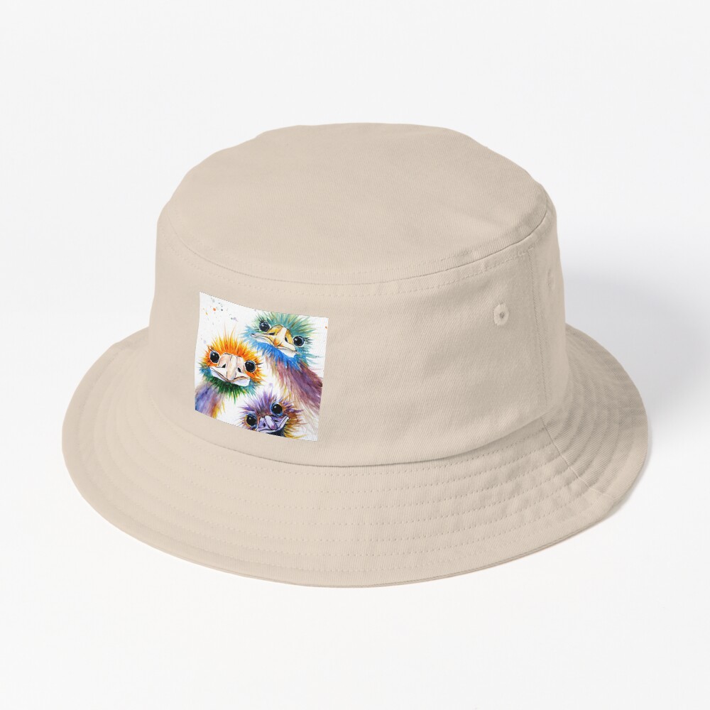 "Funky Emu Bird Trio" Art Board Print for Sale by Marjansart | Redbubble