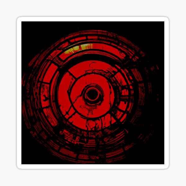 "Broken Hal 9000" Sticker for Sale by Paranoid Android | Redbubble