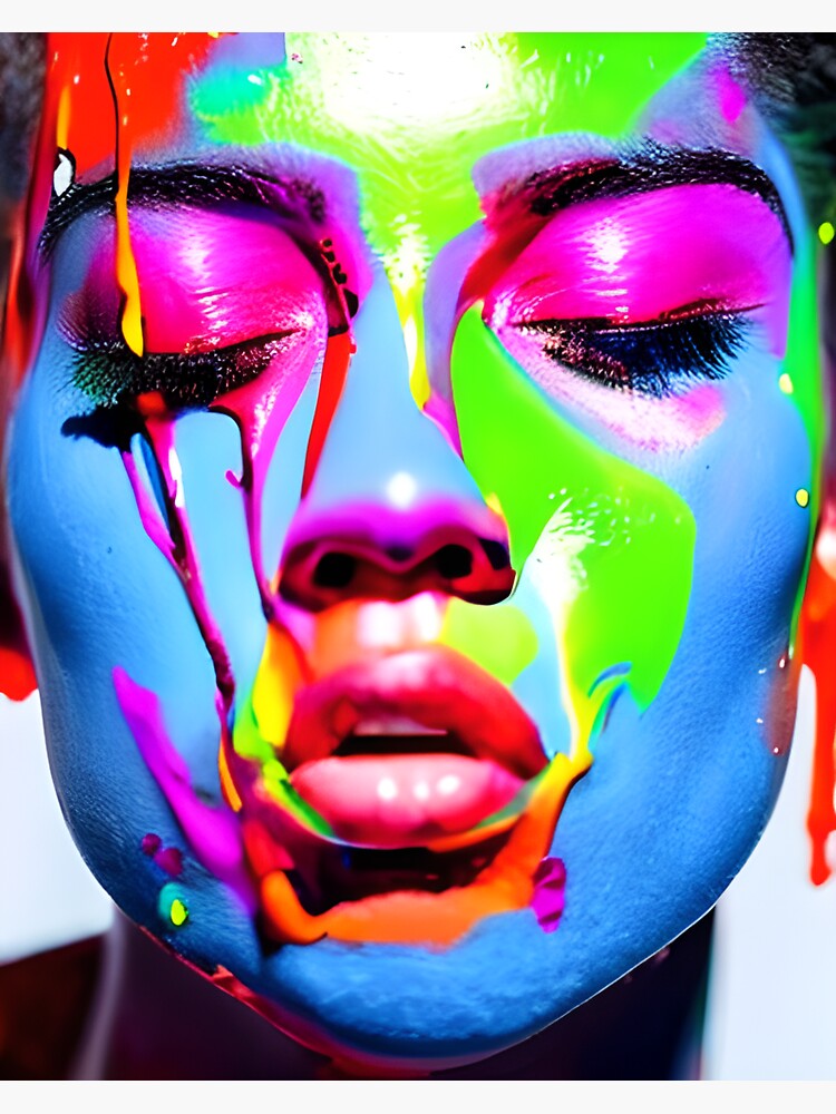 "Woman Face" Sticker for Sale by KatFire | Redbubble