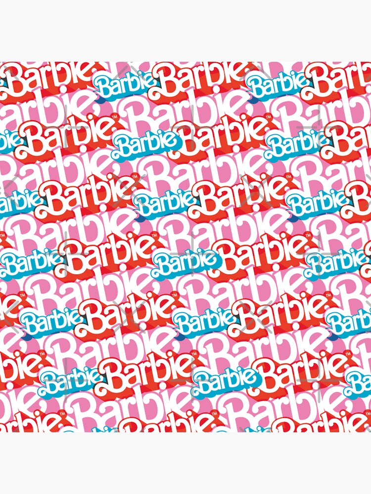 "Colorful Barbie Logo Collage" Sticker for Sale by Boy From North ...