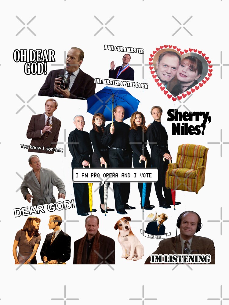 "Frasier" T-shirt for Sale by aluap106 | Redbubble | collage t-shirts ...
