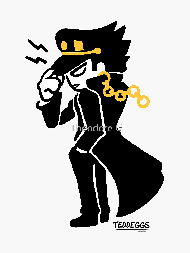 "TINY JOTARO" Sticker for Sale by Theodore G | Redbubble