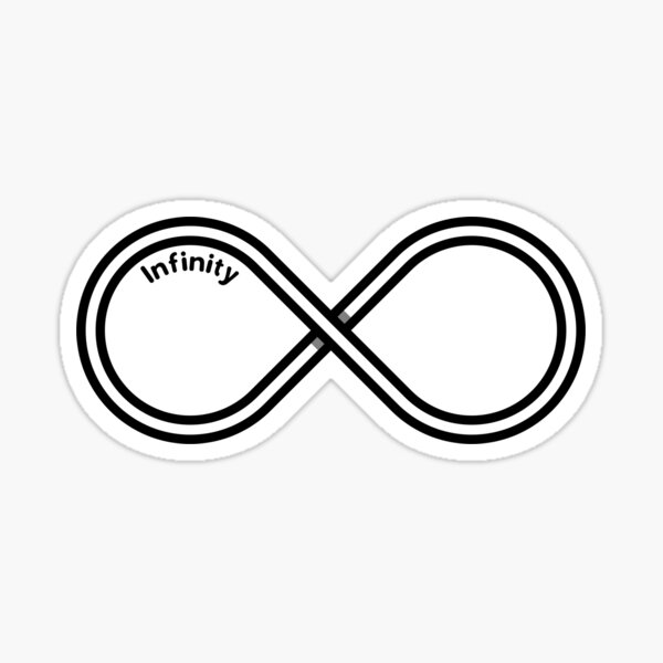 "The infinity symbol" Sticker by bamboo00 | Redbubble