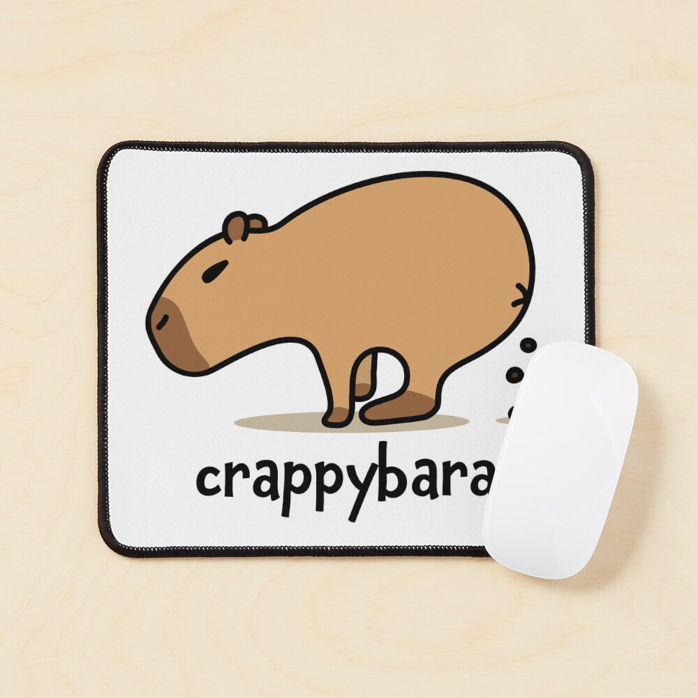 "crappybara pooping capybara" Poster for Sale by HotVector | Redbubble