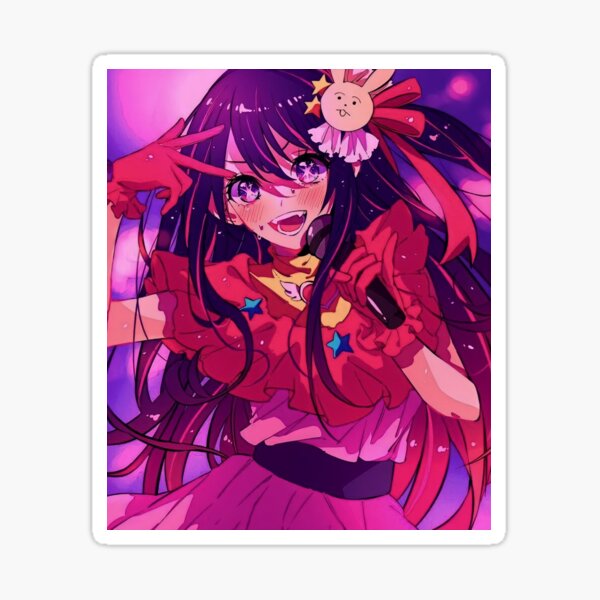 "Ai Hoshino " Sticker for Sale by Sajiiii | Redbubble