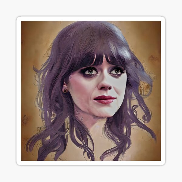 "I like Zooey Deschanel " Sticker for Sale by bogfl | Redbubble