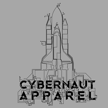 "Cybernaut Apparel | The Shuttle" Sticker for Sale by ZMorrisDesigns ...