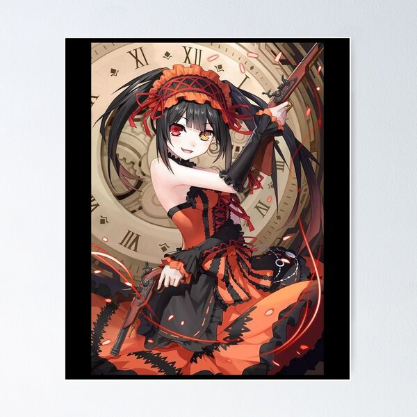 "Tokisaki Kurumi - Date a Live" Poster for Sale by nelsons-breeden ...