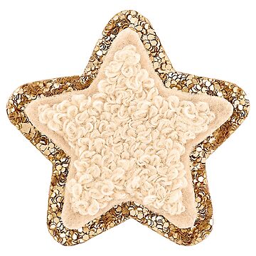 "Beige Star Varsity Styled Patch" Sticker for Sale by Taylor McCormick | Redbubble