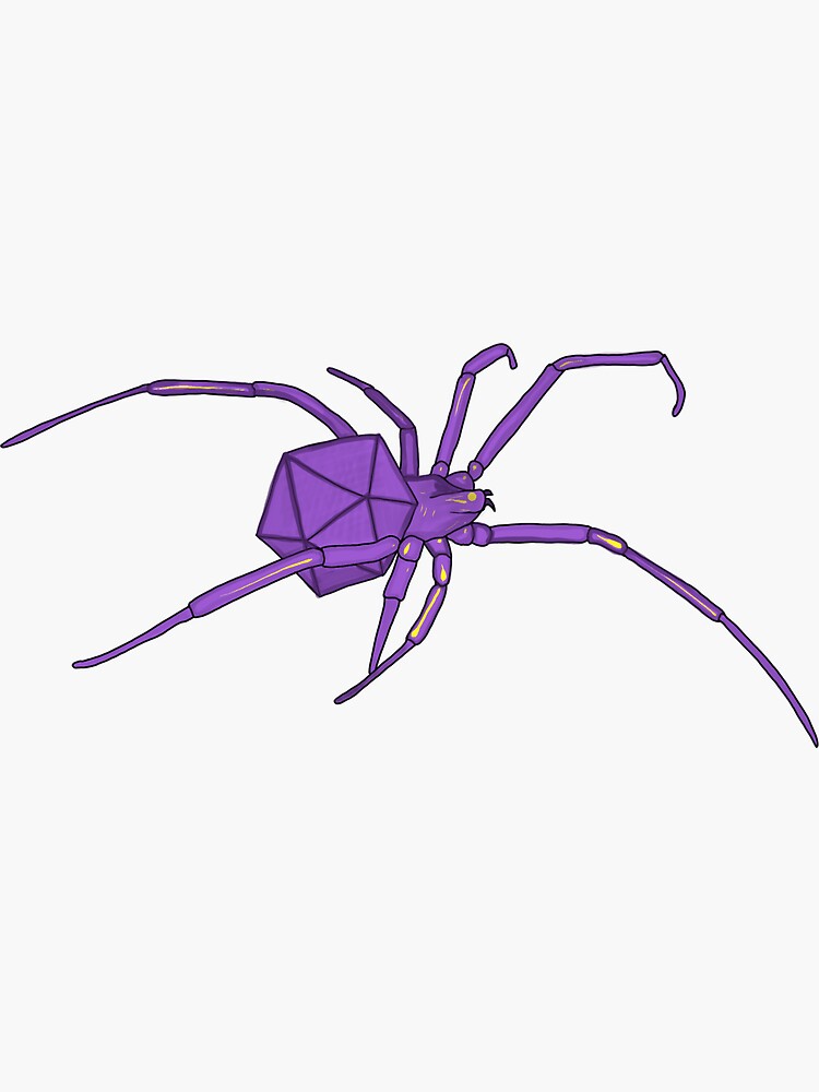 "Non-Binary Spider D20" Sticker for Sale by BWoven | Redbubble