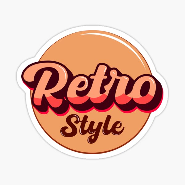 "Retro Style Logo" Sticker by xavylexander | Redbubble