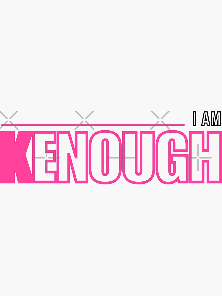 "Barbie I am Kenough" Sticker for Sale by PixelPulsar | Redbubble