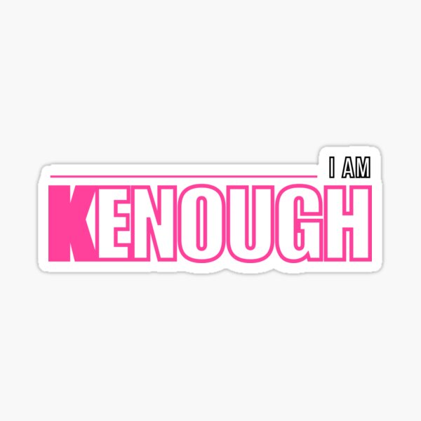"Barbie I am Kenough" Sticker for Sale by PixelPulsar | Redbubble