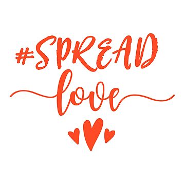 "Spread love" Sticker for Sale by beakraus | Redbubble