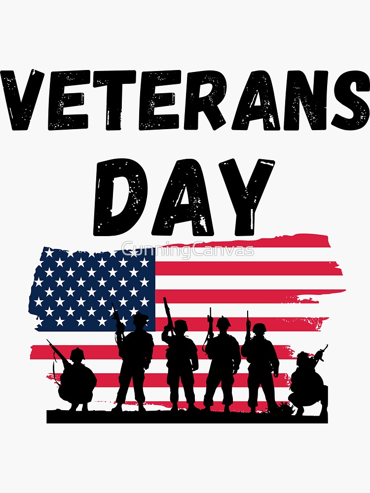 "Veterans Day" Sticker for Sale by CunningCanvas | Redbubble