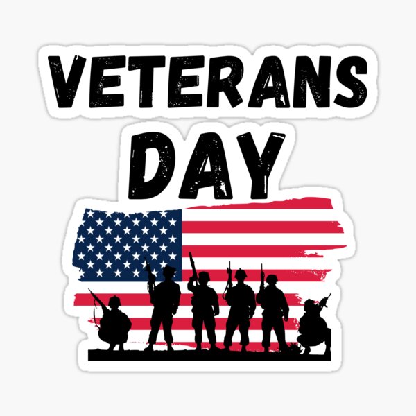 "Veterans Day" Sticker for Sale by CunningCanvas | Redbubble