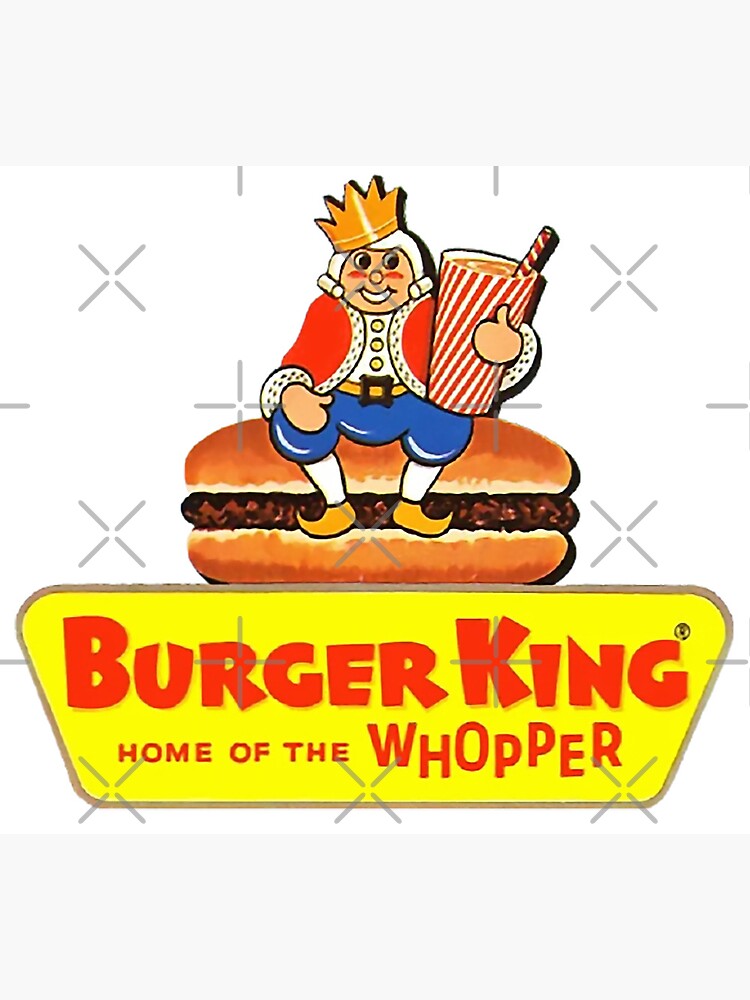 "Vintage Burger King logo "Home of the Whopper"" Greeting Card for Sale ...