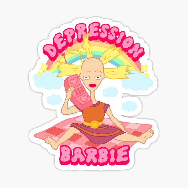 "Depression Cynthia " Sticker for Sale by Bruna Esmanhotto | Redbubble