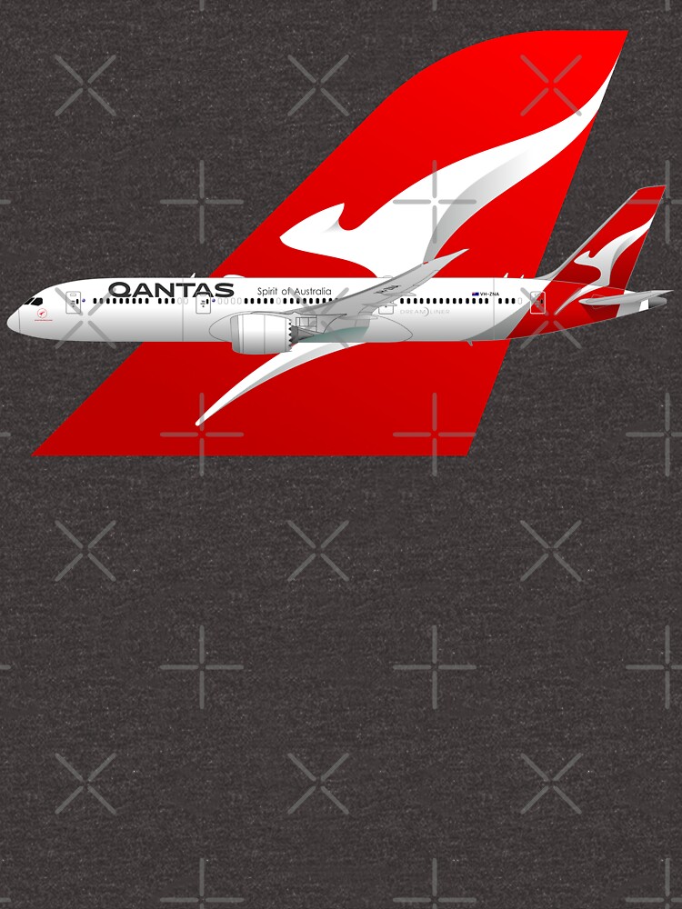 "Qantas Boeing 787-9 Dreamliner" Essential T-Shirt for Sale by ...