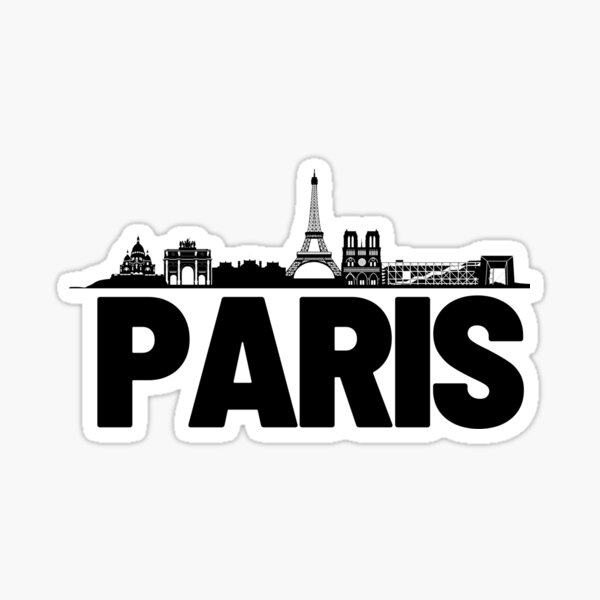 "Paris city illustation " Sticker for Sale by DeluxBee | Redbubble