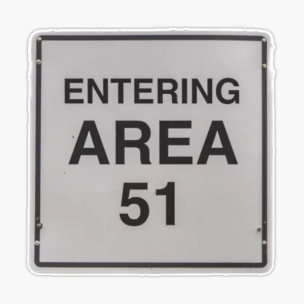 Area 51 Sign Png