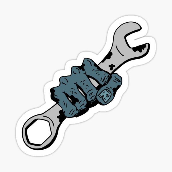 "Monster Wrench" Sticker for Sale by LaloSoda | Redbubble