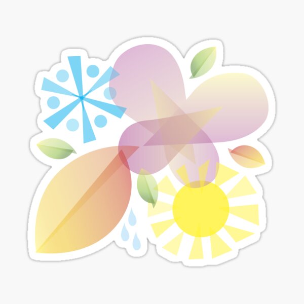 "Four Seasons" Sticker for Sale by JulesXenDesign | Redbubble