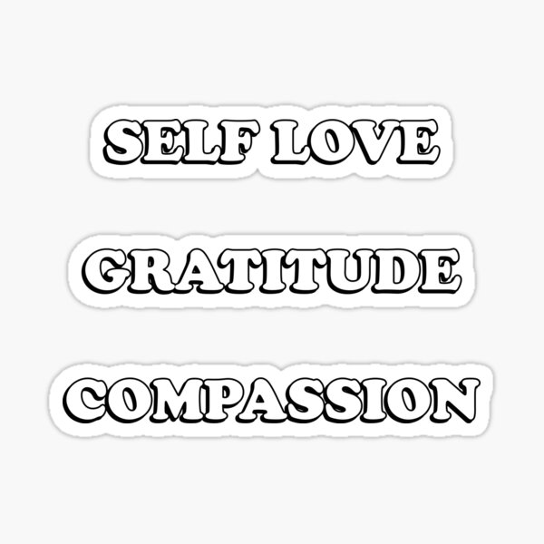 "Positive affirmations sticker pack - Self love Gratitude Compassion ...