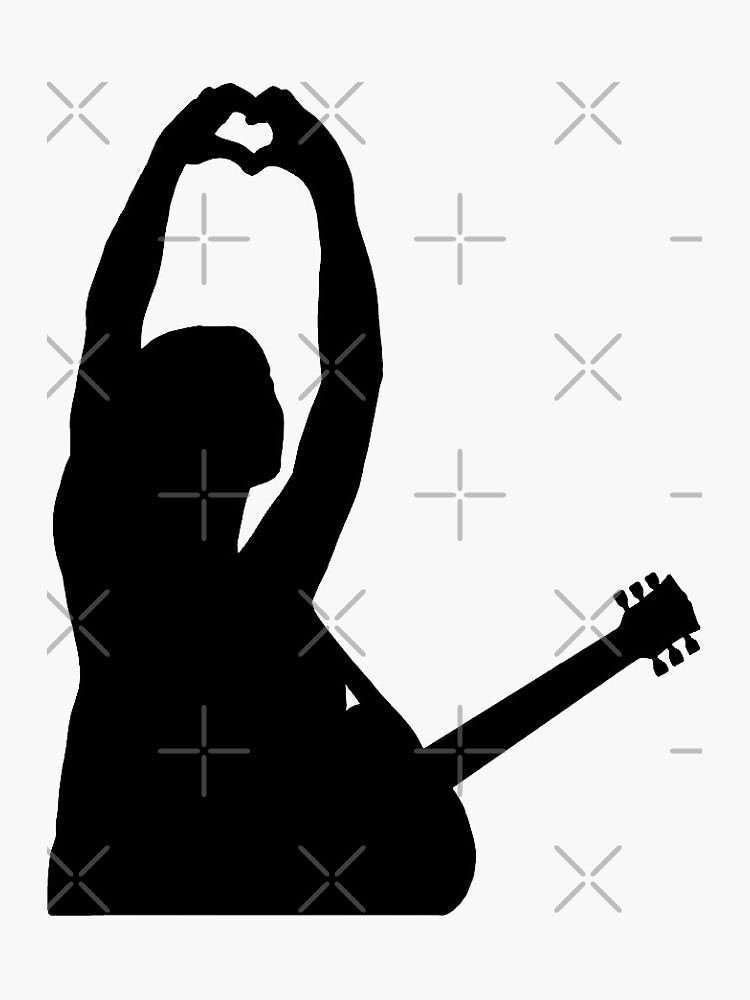 "Fearless Taylor Swift Silhouette" Sticker for Sale by Jlmorrison431 ...