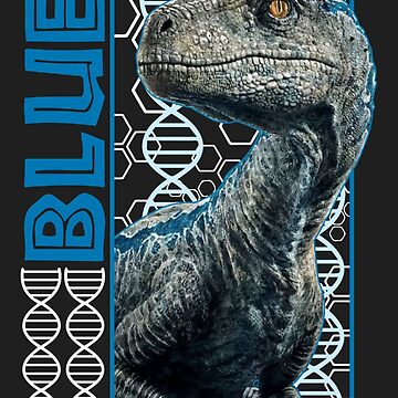 "Jurassic World - Blue Fan Art Graphic " Sticker for Sale by gearonk ...
