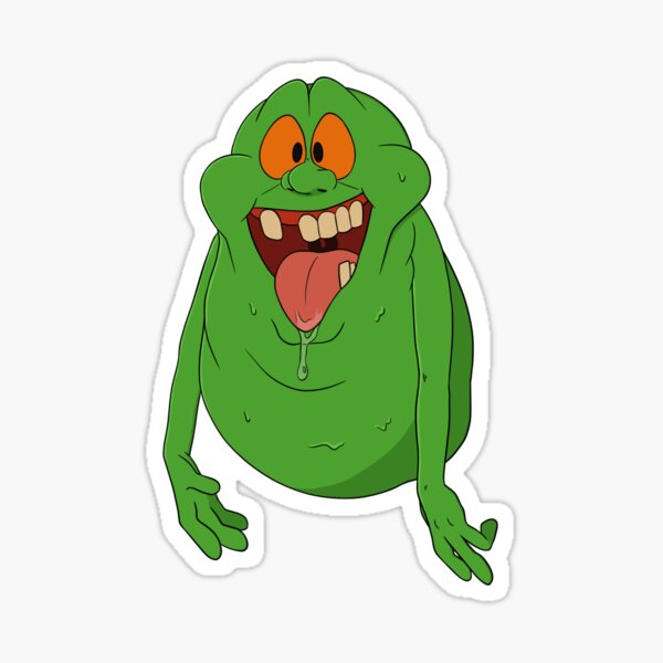"Slimer (The Real Ghostbusters)" Sticker for Sale by migrainearts ...