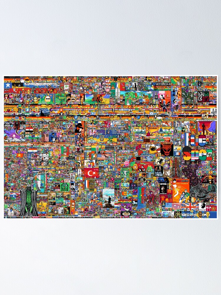 Póster con la obra «Reddit Place 2023 Merch, Reddit r/place 2023, r ...