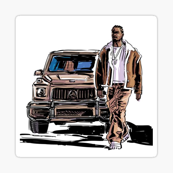 "Shai with his G" Sticker for Sale by luckymong | Redbubble