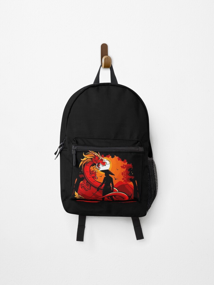 "Ninja Dragon Warrior" Backpack for Sale by Angela Webb | Redbubble