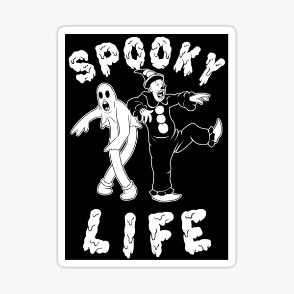 "Spooky Life" Sticker for Sale by DugMcFug | Redbubble